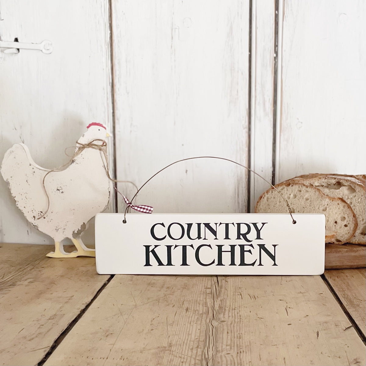 Handmade COUNTRY KITCHEN Sign Hanging or Standing – Goose & Grey